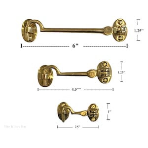 Brass Hook and Eye Cabin Door Latch - Etsy