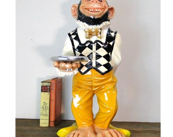 Monkey Butler Statue - Etsy