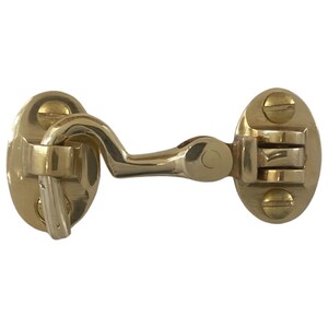 Brass Hook and Eye Cabin Door Latch - Etsy