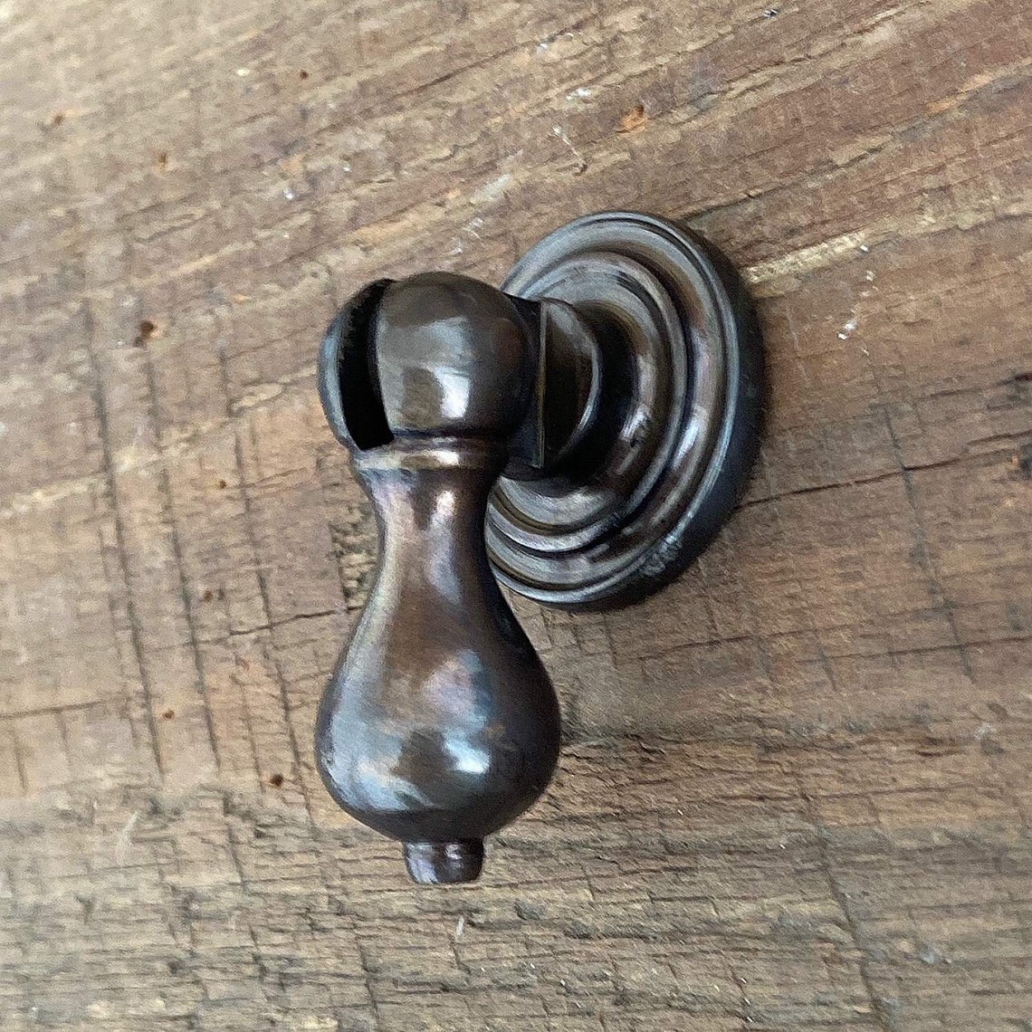 Bronze Tear Drop Pull 2 Cabinet Hardware Etsy