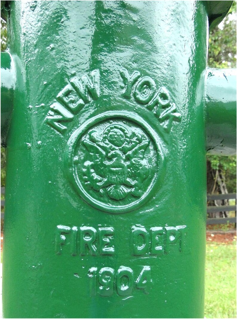 Full Sized Replica Fire Hydrant Dated 1904 in Green - Etsy