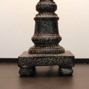 Side or End Table Lamp With Speckled Textured Rust Like Finish and ...