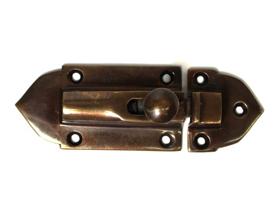 Surface Mount Spring Brass Cupboard Latch Vintage Replica Hardware ...