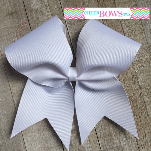 White Cheer Bow - Etsy