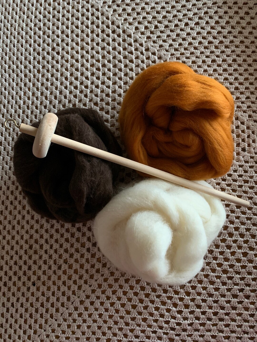 Drop Spindle Kit, Top Whorl, Spinning, Spinning Wool, Unique DIY Gift ...