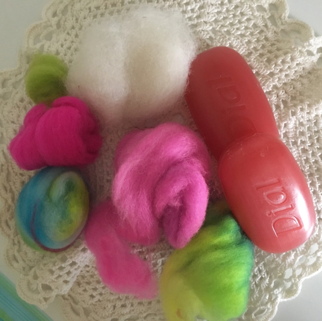 Felt Soap Kit, DIY Felted Soap Kit, Beginners Felting, Felting Craft ...