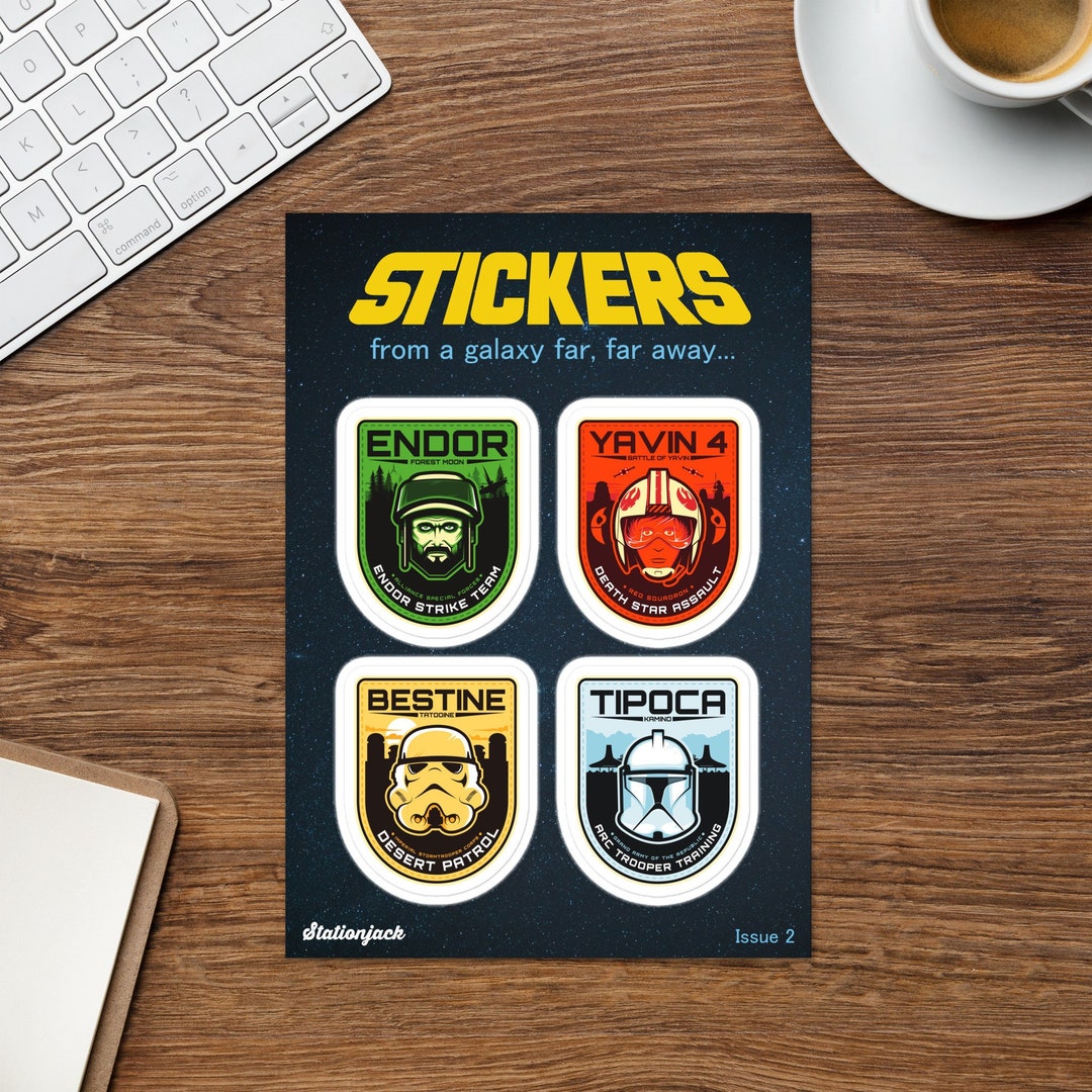 Sticker Sheet From a Galaxy Far Away Issue 2 / Scifi / Glossy - Etsy
