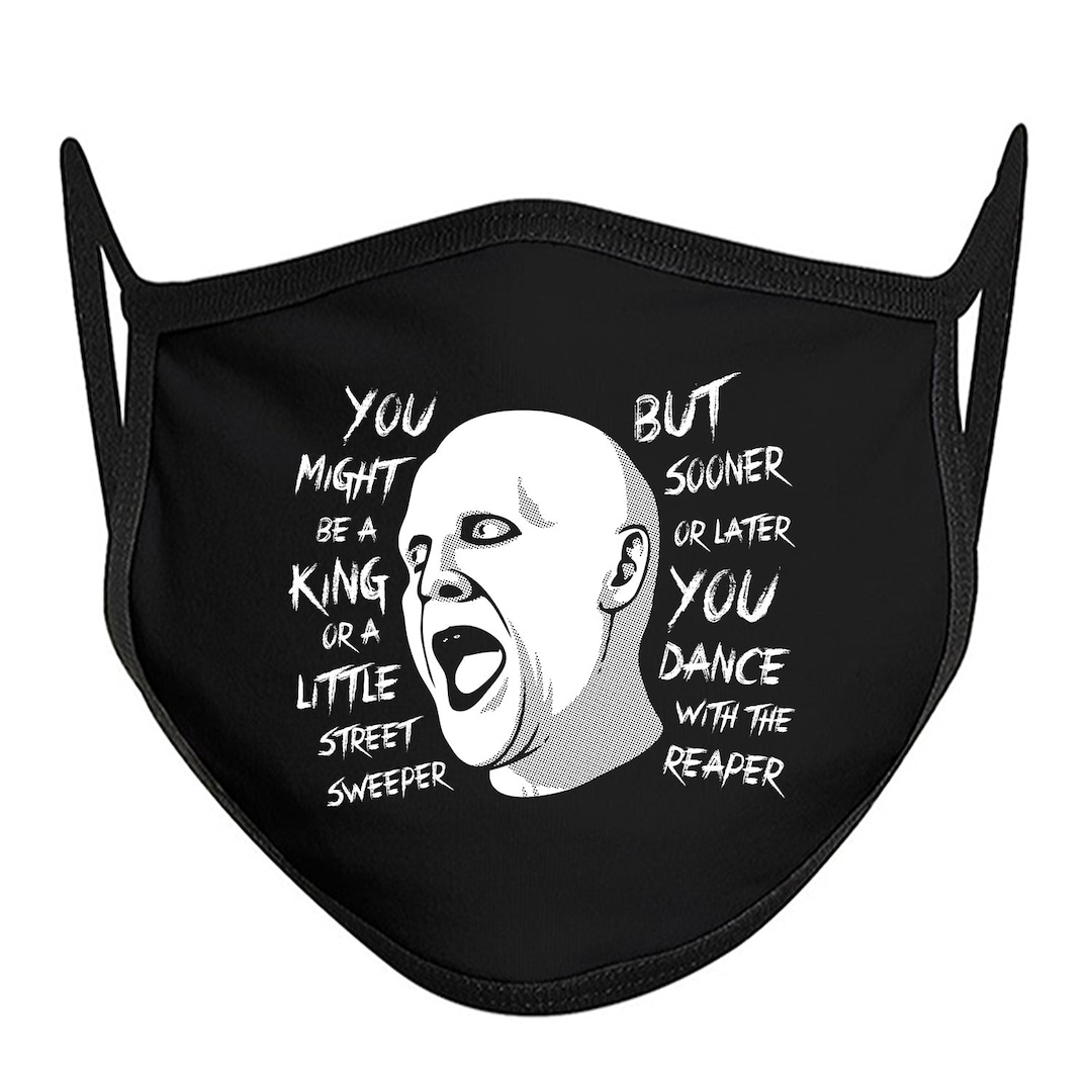 Dance With the Reaper FACE MASK / Grim Reaper / Cotton / - Etsy