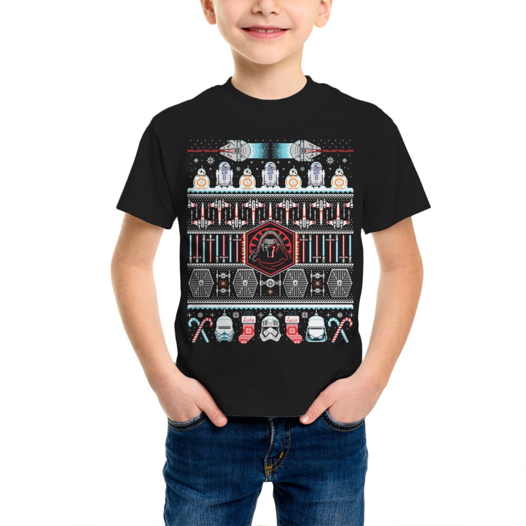 Scifi Christmas KIDS T-SHIRT / Scifi / BB8 / Baby Snapsuit - Etsy