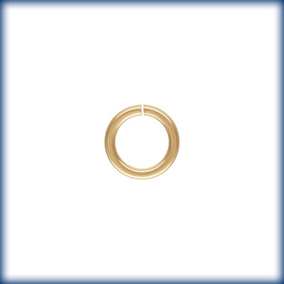 50pcs 4mm 22 Gauge, Gold Filled Open Jump Ring, Open Rings, Open Jump ...