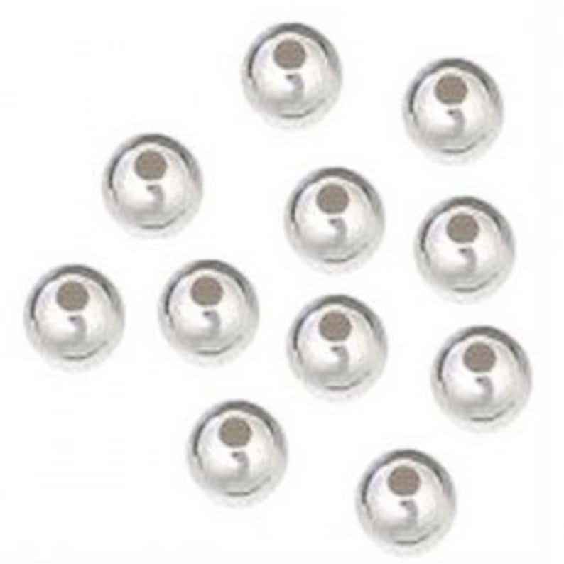 500 Sterling Silver 3mm Round Seamless Smooth Beads 3mm - Etsy