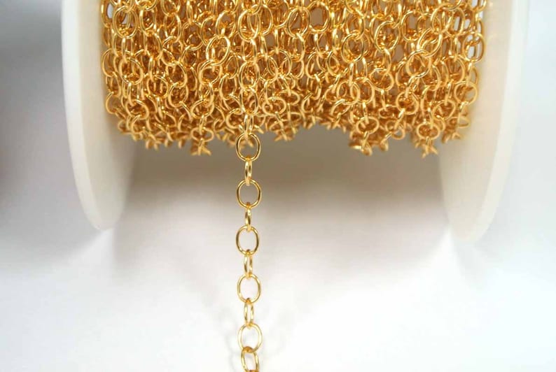 Gold Filled Chain Gold Filled Extension Chain 5 FEET Gold | Etsy