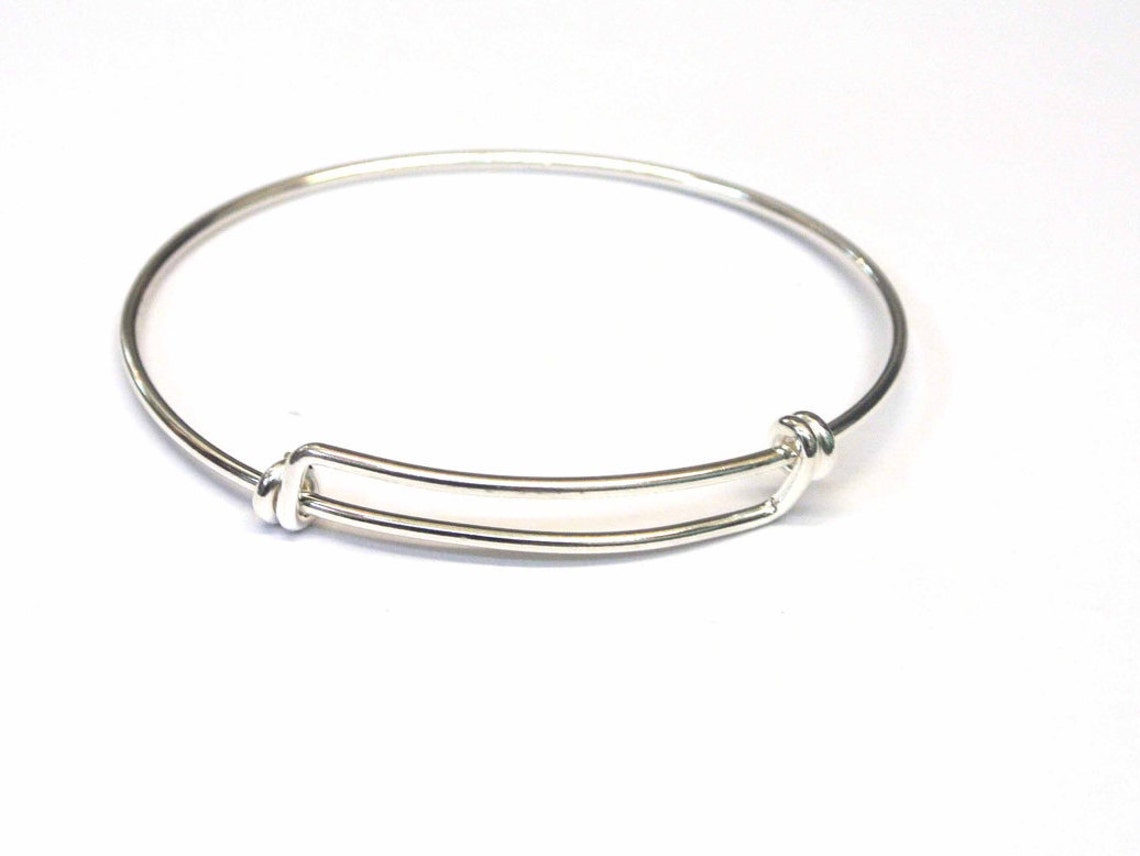 Sterling Silver Adjustable Bangle Bracelet SMALL SIZE - Etsy