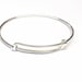 Sterling Silver Adjustable Bangle Bracelet, .925, Silver Add a Charm ...