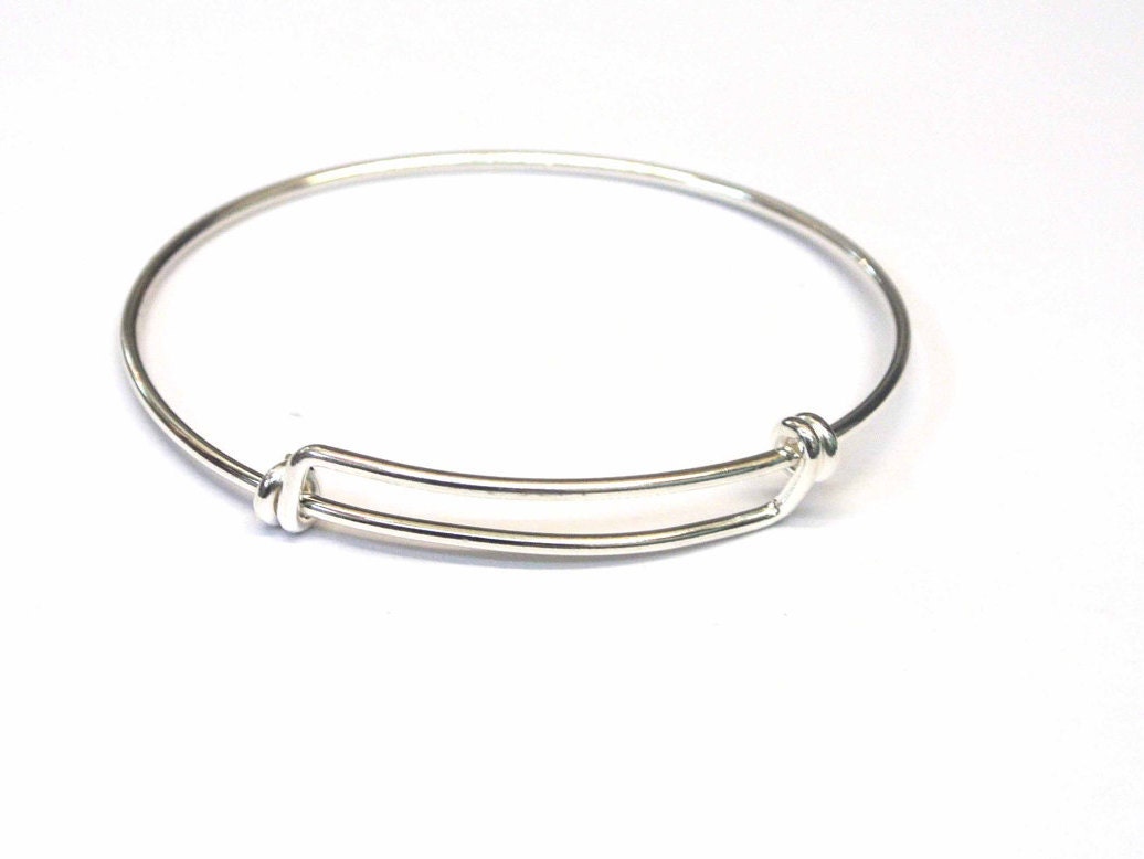 Sterling Silver Adjustable Bangle Bracelet SMALL SIZE - Etsy
