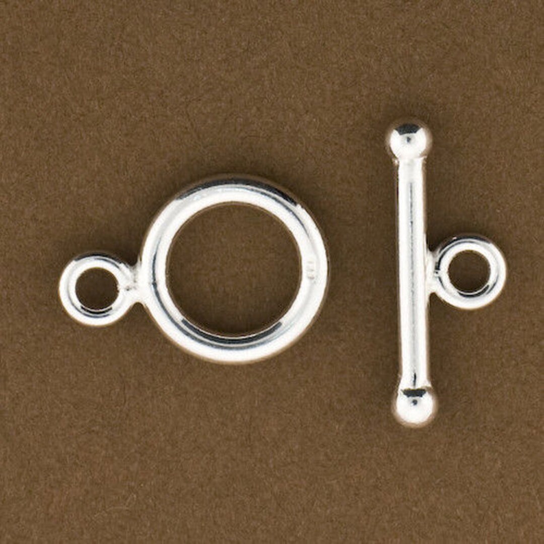 3 Sets, Sterling Silver Toggle Clasp, Sterling Silver Toggles, Sterling Silver Findings, Silver ...