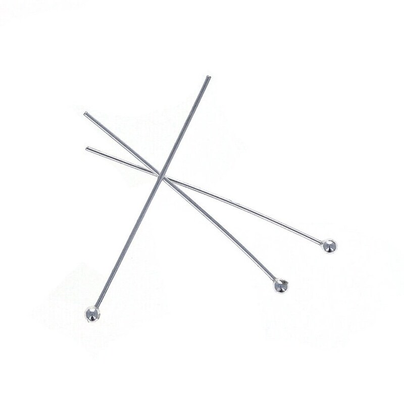 Silver Head Pins Ball End - Etsy