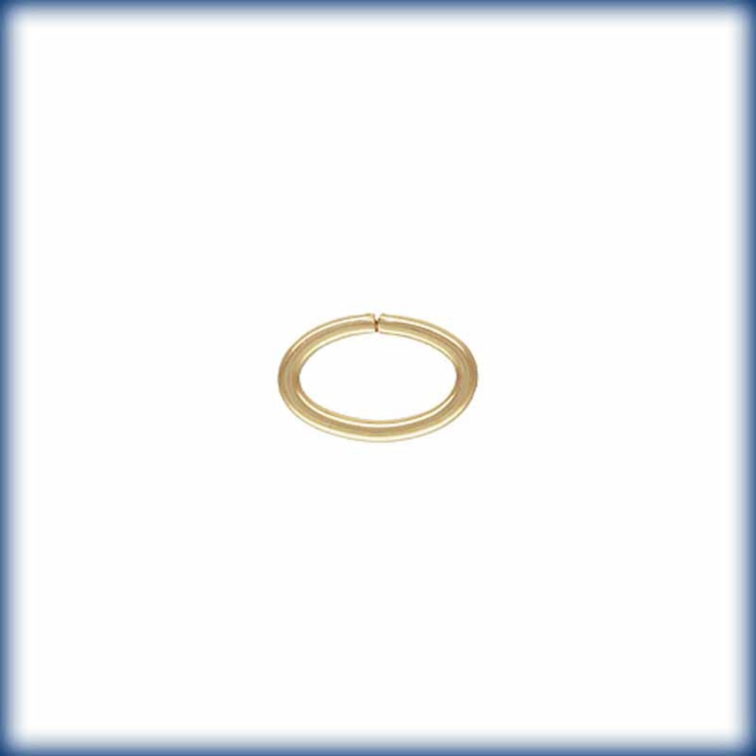 14K Gold Filled Oval Jump Rings, Gold Open Jump Ring, 19GA Open Jump ...