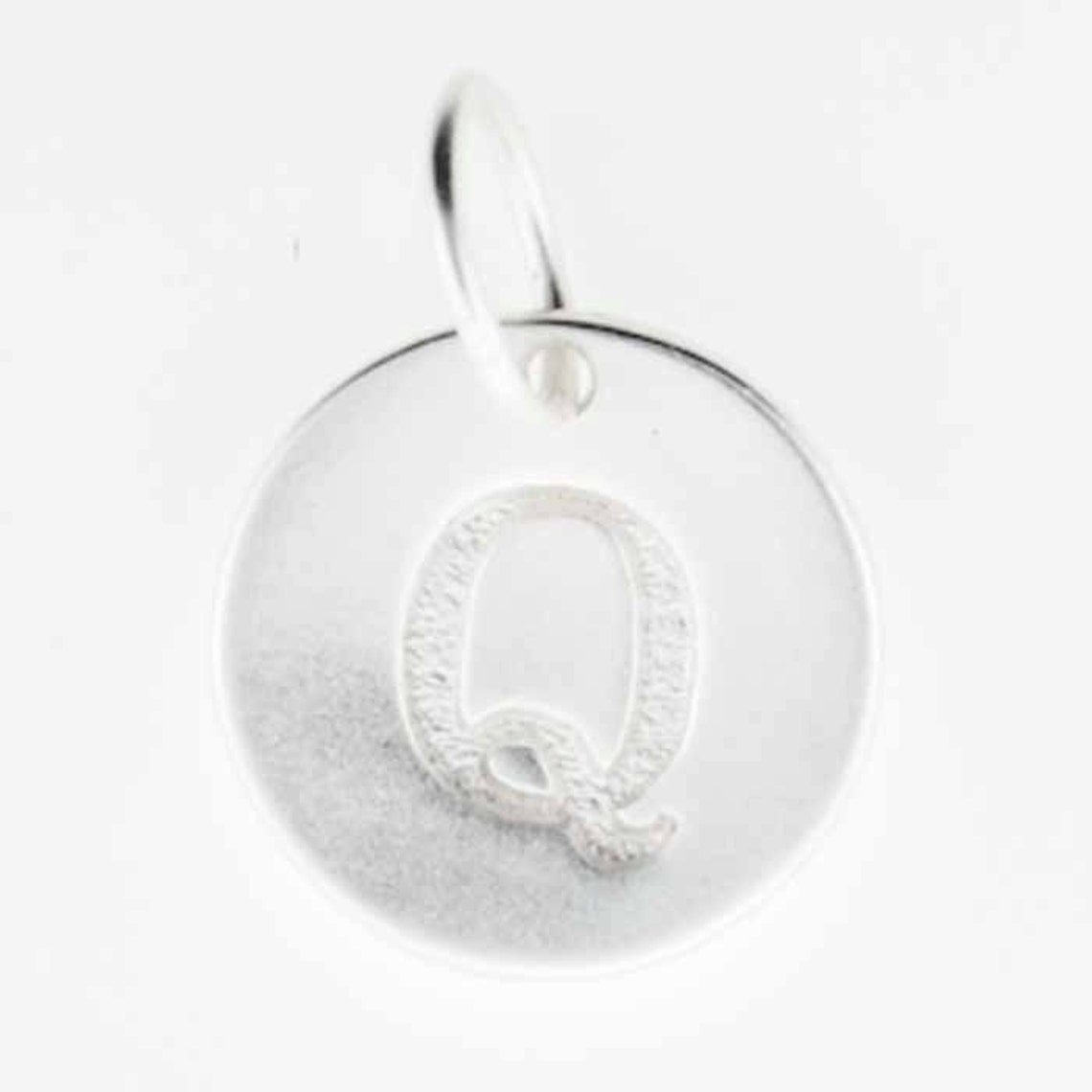 Sterling Silver Initial Charm, 925 Sterling Silver Monogram Pendant ...