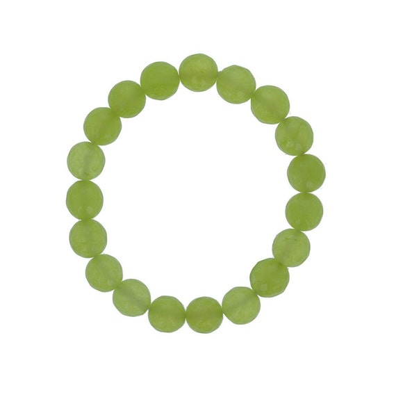 Green Quartz Bracelet 10mm Faceted Stretch Bracelet Faceted Quartz Beads Wholesale Bracelet Elastic Bracelet Stretchy Bracelet B131029 Etsy