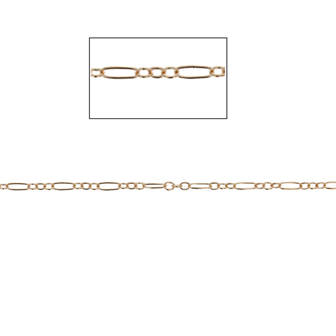 Gold Filled Long & Short Chain - 3 Ft, 14kt GF 3 Plus 1 Chain ...