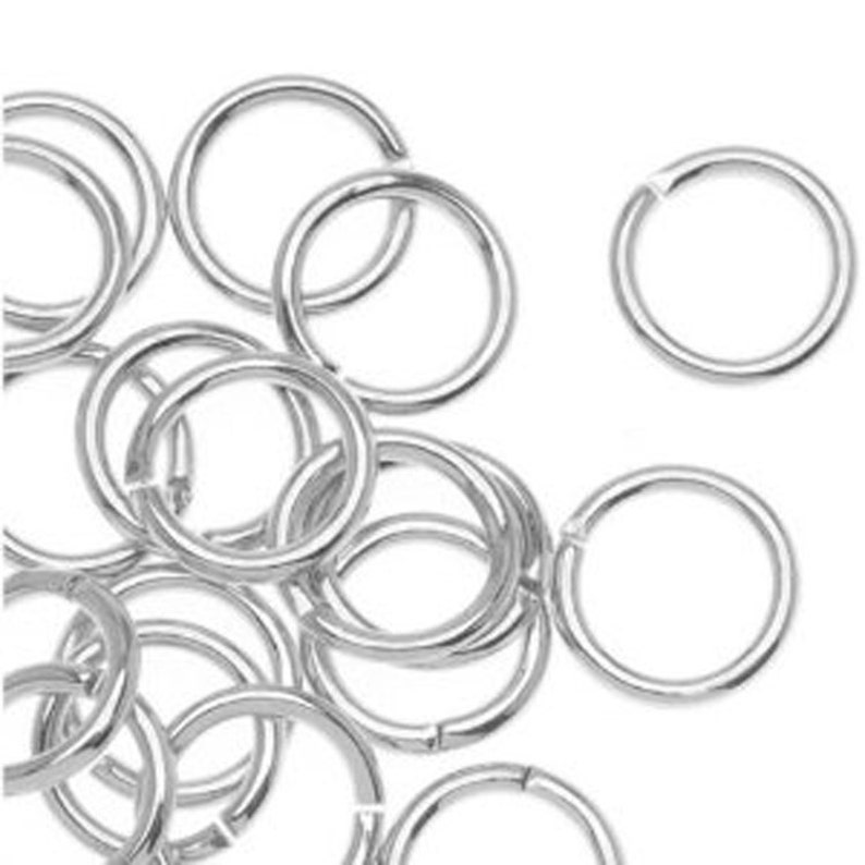 Sterling Silver Open Jump Rings 7mm Open Rings 18GA Heavy - Etsy