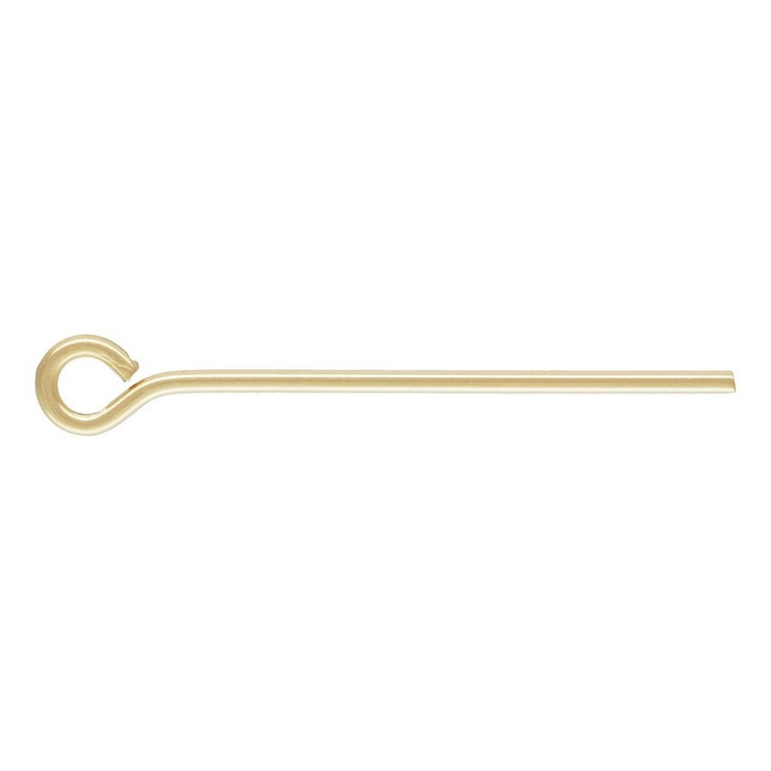 14kt GF Eye Pins, 1.5 Inches, Open Eye Pins, Genuine 14kt Gold Filled ...