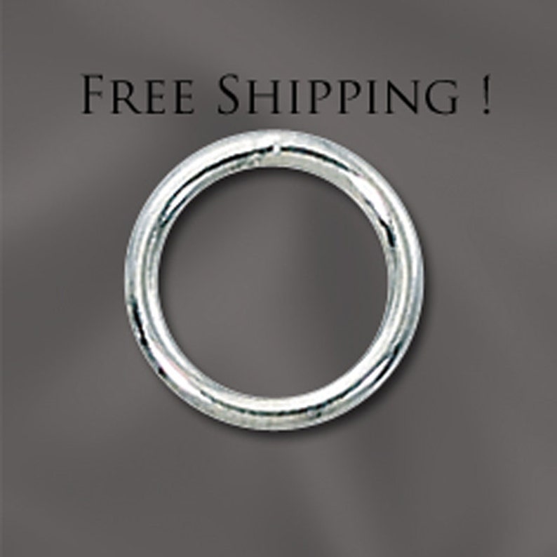 Sterling Silver Closed Jump Rings 10 Mm 20 PCS 18 GA | Etsy