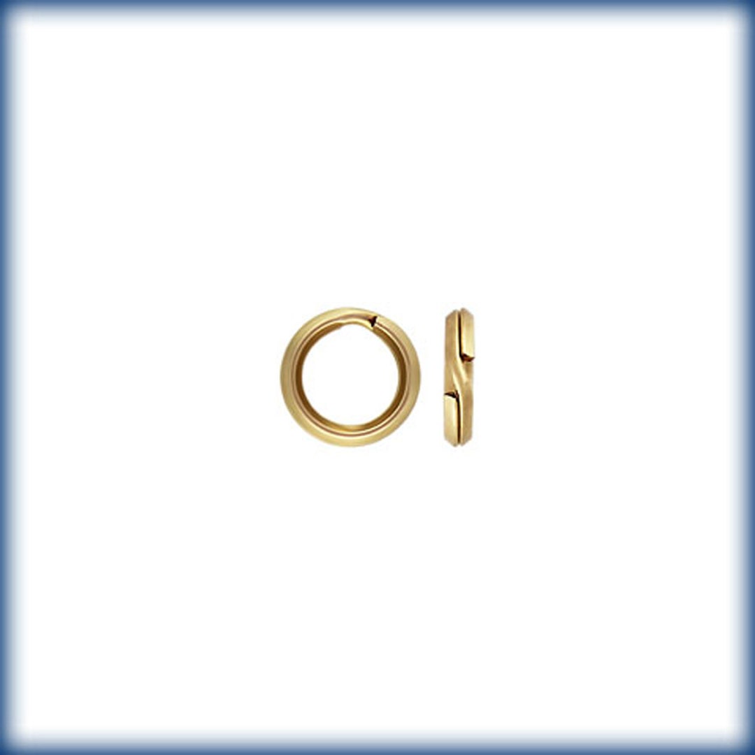 Gold Filled Split Ring, 6mm Split Rings, 10 PCS, 20GA Splitrings, Split ...