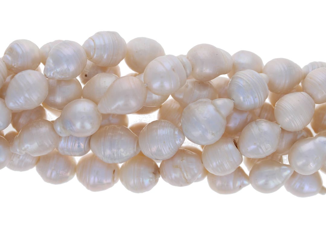 Potato Shaped Pearls, 12x13mm Fresh Water Pearls, 1 Strand ...