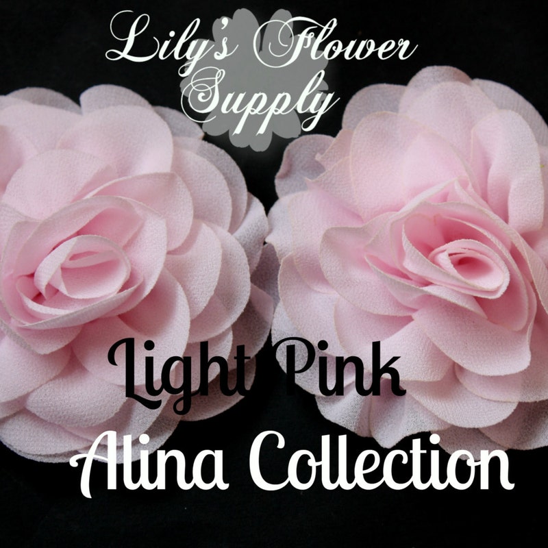 Pink Chiffon Flower - Etsy