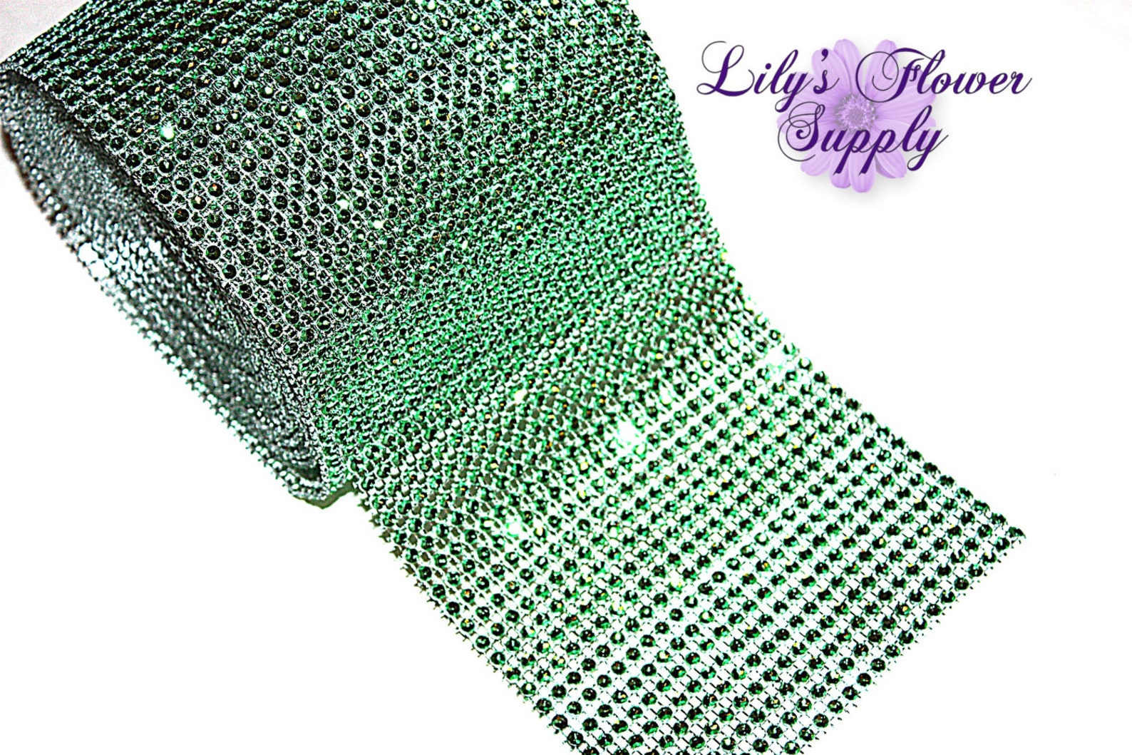 Green Rhinestone Mesh Diamond Mesh Rhinestone Bling Mesh - Etsy