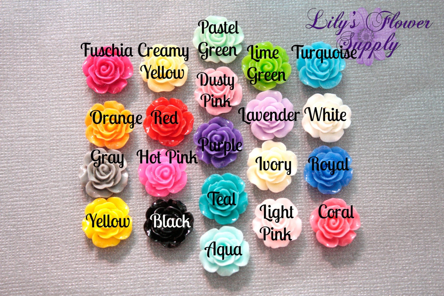 Resin Rose Button Rose Center Piece Flatback Button - Etsy