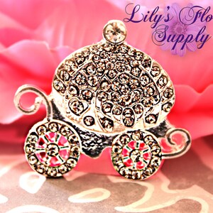 Rhinestone Button - Clear Princess Carriage Rhinestone - Flatback ...