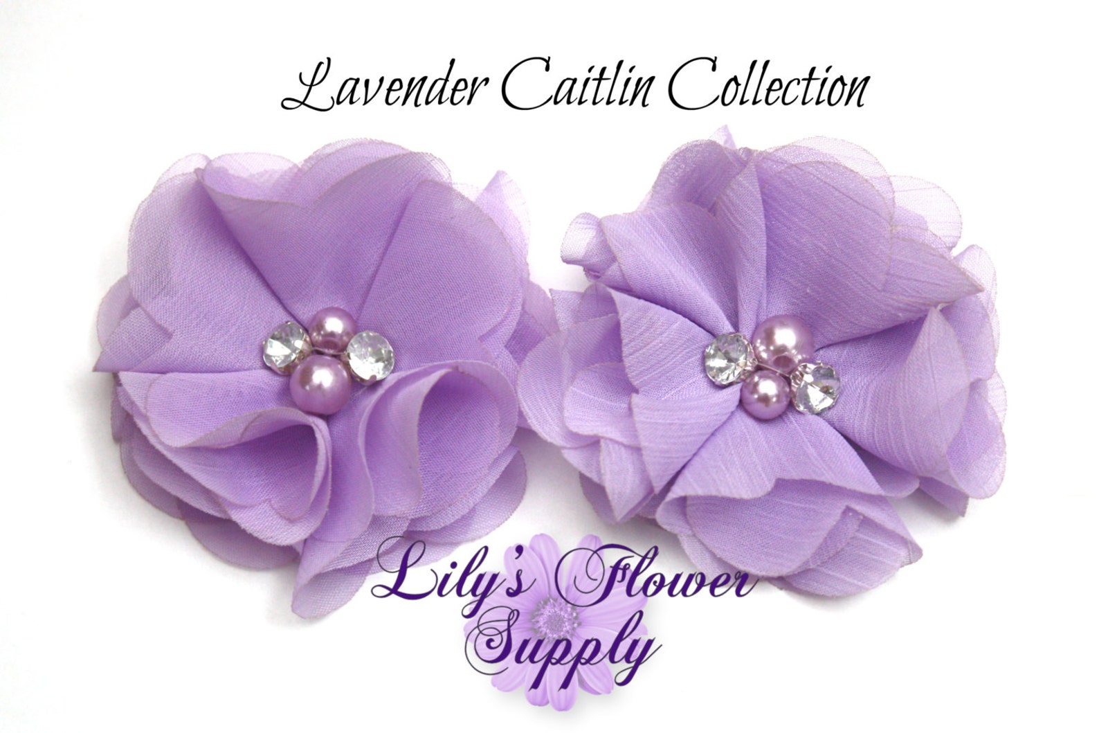 Lavender Caitlin Collection Flowers Wholesale Chiffon Beaded - Etsy