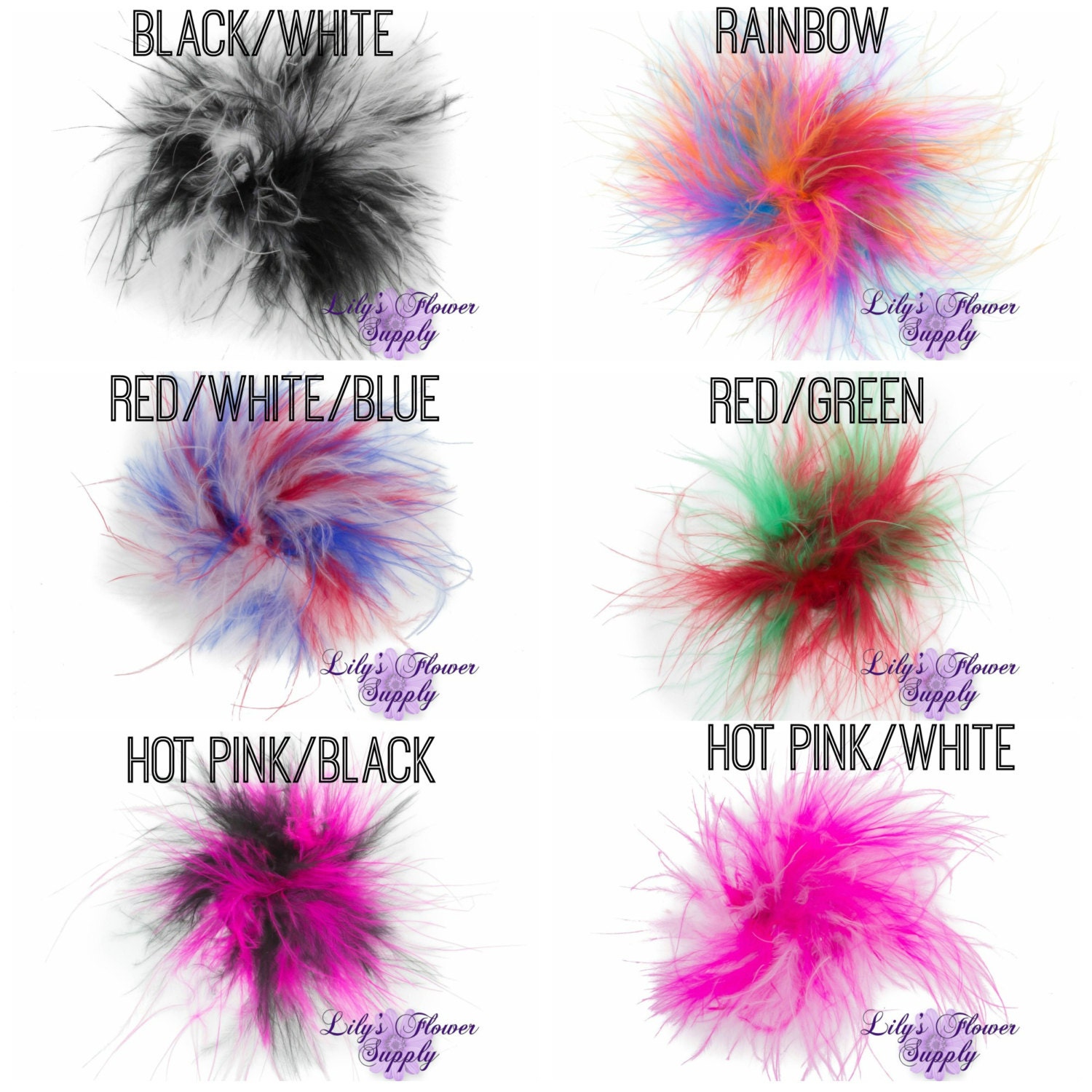 Marabou Feathers - Marabou Feather Puffs - Marabou Feathers Bulk - You ...