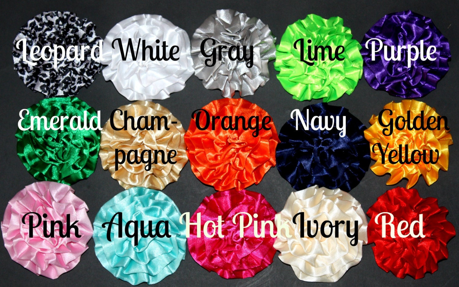 Satin Petti Puff Satin Puff Ruched Flowers Satin Petti - Etsy