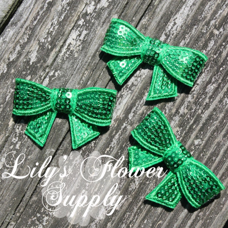 Mini Sequin Bow - Etsy