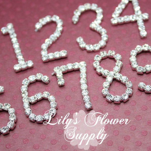 Rhinestone Numbers - Etsy