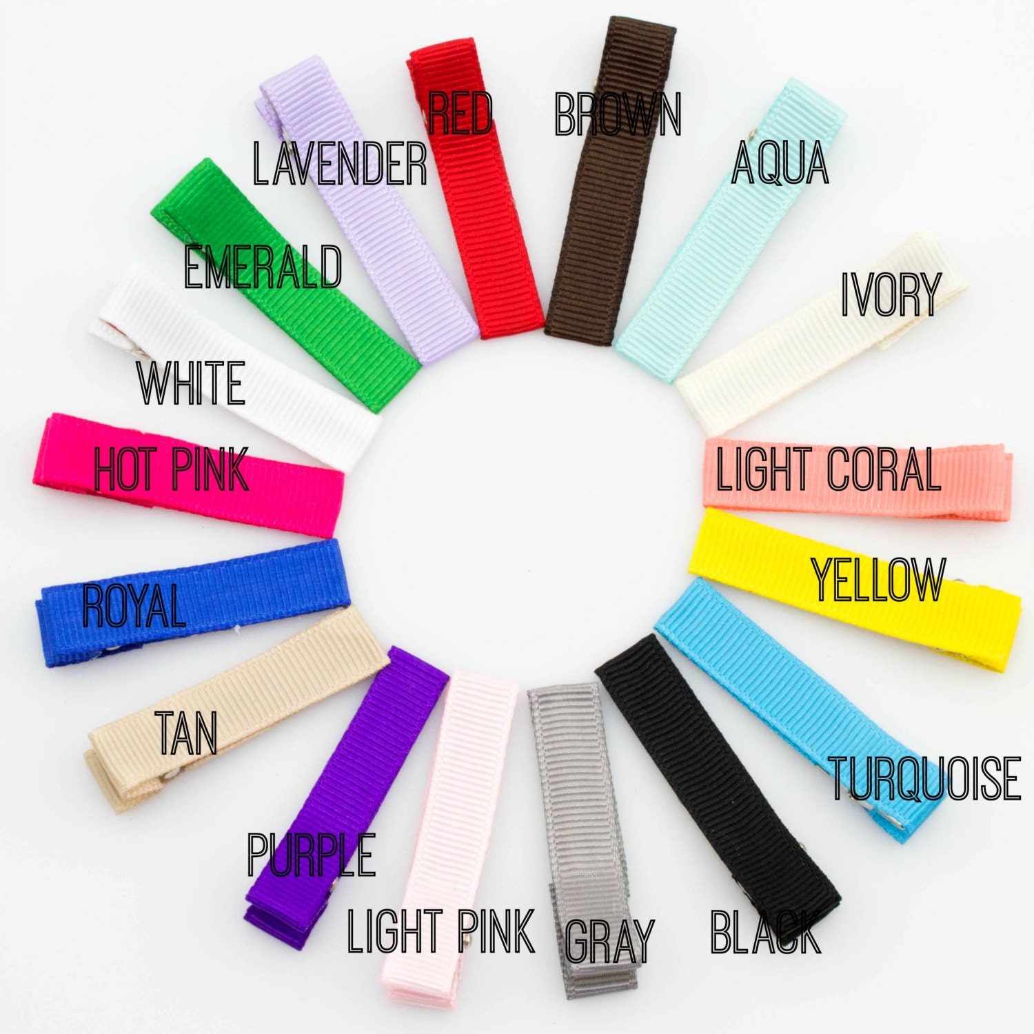 Grab Bag Lined Clips Partially Lined Clips Alligator Hair | Etsy