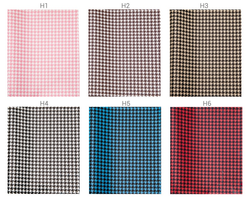Houndstooth Leather FULL Sheets, 8 X 13 Inches, Bow Supplies, Cricut ...