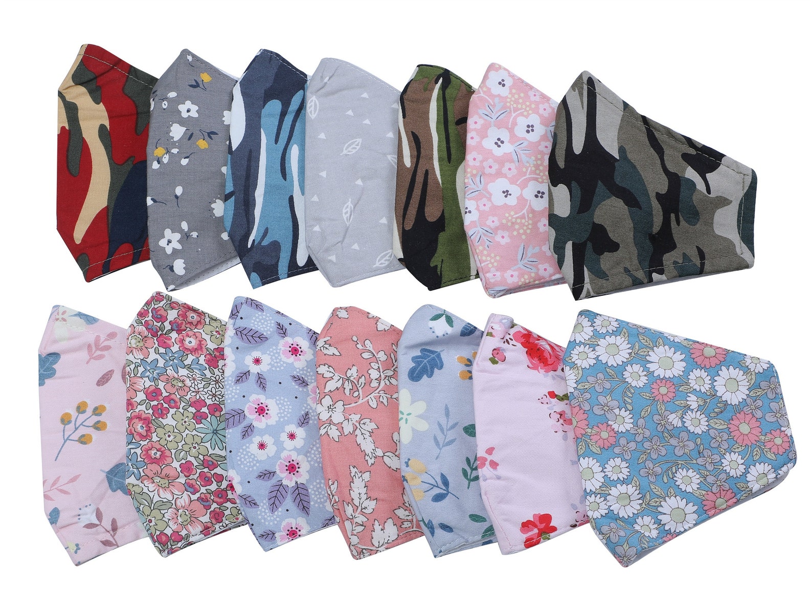 Multi Layer Face Mask Washable Cotton Adult Mask face Mask | Etsy