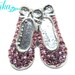Ballet Shoe Rhinestone - Rhinestone Button - Clear Rhinestone ...