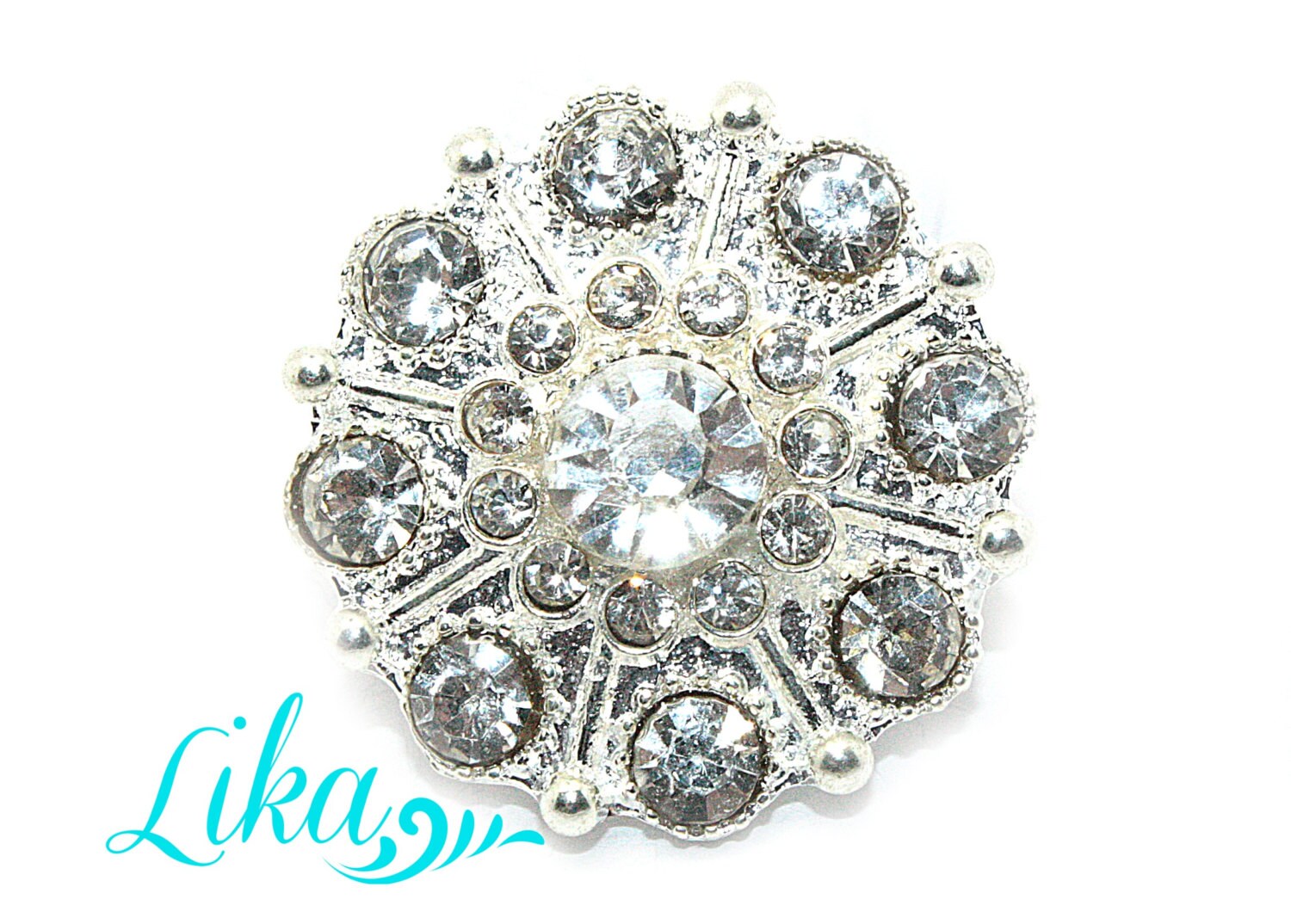 Metal Rhinestone Buttons Metal Rhinestone Buttons Pearl - Etsy