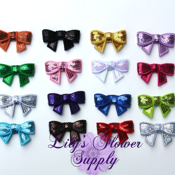 Mini Sequin Bow - Etsy