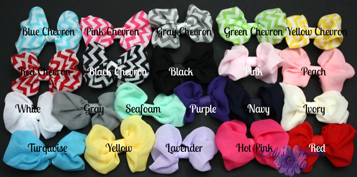 Chiffon Bows Large Bows Wholesale Fabric Bows Wholesale - Etsy