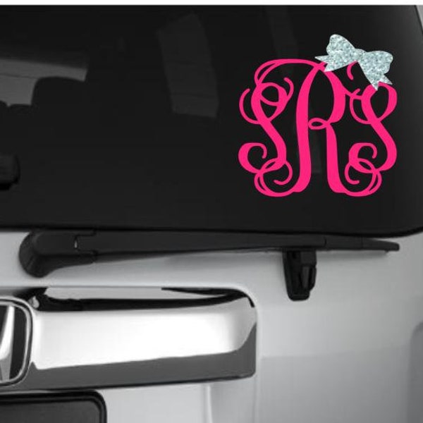 Monogram Decal Preppy - Etsy