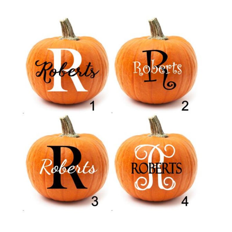 Pumpkin Decals - Etsy