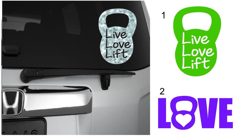 Weight Lifting Decals Fitness Decals Kettlebell Decal Yeti - Etsy