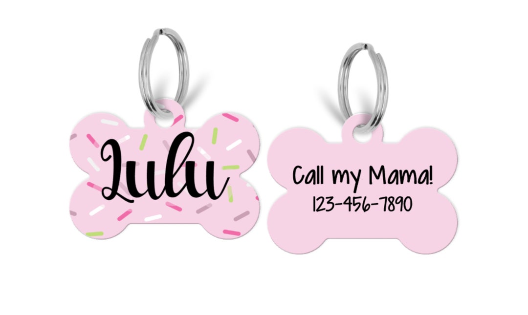 Confetti Pet Tag, Sprinkles Pet Tag, Pet ID Tag, Personalized Pet ID ...